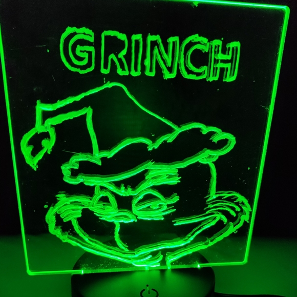 Handmade | Holiday | Grinch Naughty Led Lights Stand | Poshmark